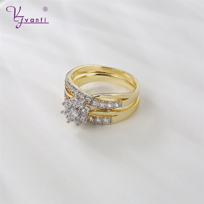 Kfvanfi Gifts New Copper Brass Cubic Zirconia Stone Mix Colo