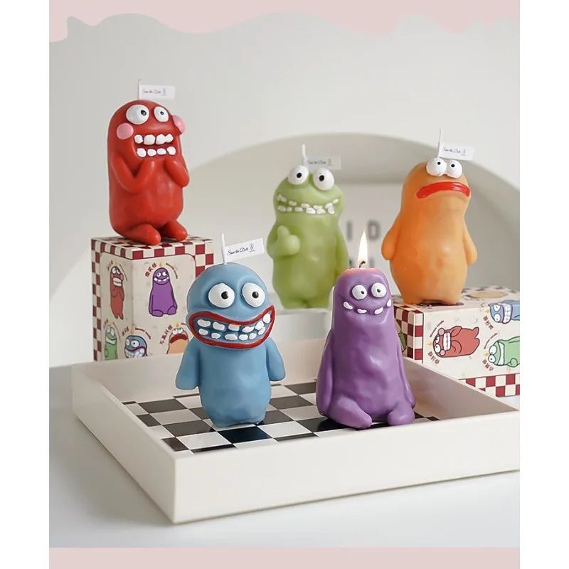 Clay Man Monster Candle Funny New Year Fragrance Birthday