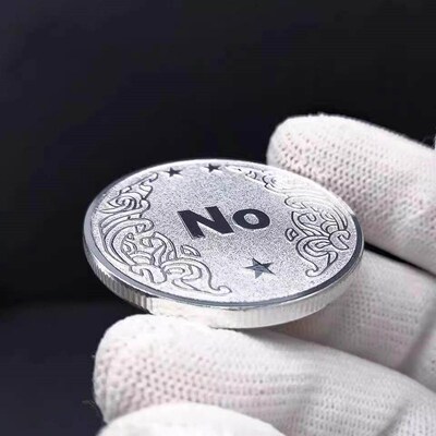 YES/NO Decision Coin Playful Lucky Wish Coin Prop Toy Creati