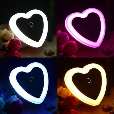 LED Lilac Night Light Lamp Colorful Rose Mushroom Lamp Roman