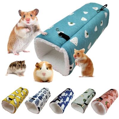 新品Hamster Cage Ferret Tunnel Hammock For Rat Warm Hamster