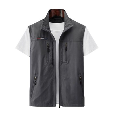 Outdoor Quick-drying Vest Mens Multi-pocket Thin Tooling Wa