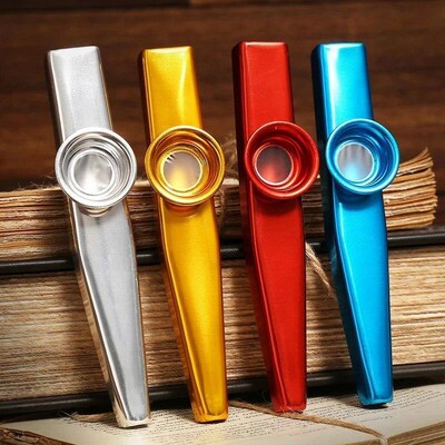 Metal Kazoos Musical Instruments Flutes Diaphragm Mouth Kazo