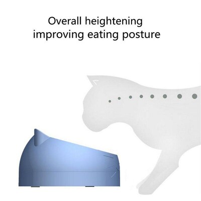 Cute Dog And Cat Bowl To Protect The Cervical Spine 15 Degre