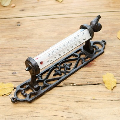 复古怀旧室内温度计家用创意庭院挂壁挂式欧式好看屋内市内温度计