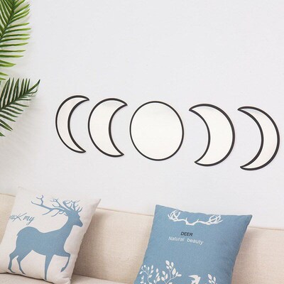 Mirrors WallDecoration PhaseWallSticker Moonphase Decals