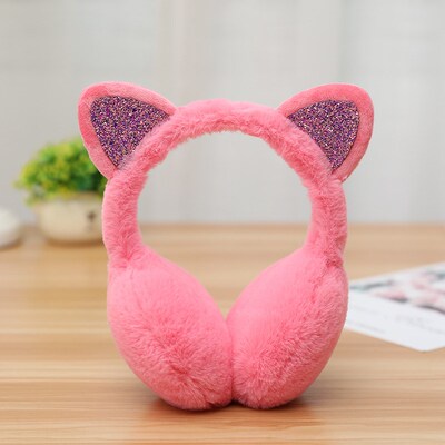 Winter Cat Rabbit Fox Animal Ears Warmer Earmuffs Women Fluf