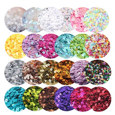 3mm 4mm 5mm 6mm Sequin Flat Round Loose Sequins Crafts Paill