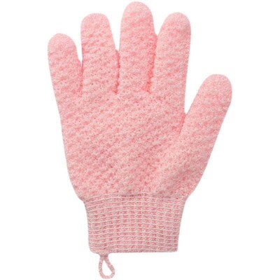 Bath Gloves with Five Fingers for Exfoliating, Double-Sided