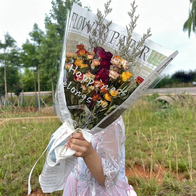A Beautiful Day Gift Rose Dried Flower Bundle Daisy Teddy
