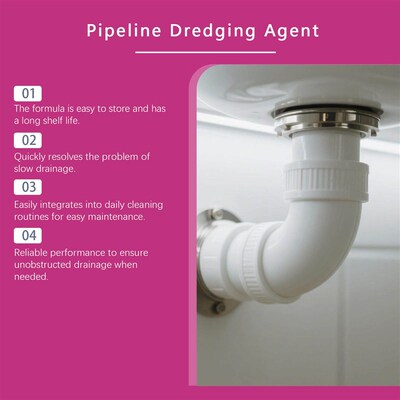 JUE FISH Drain Pipe Unblocker Powder - Effective for Clogs f