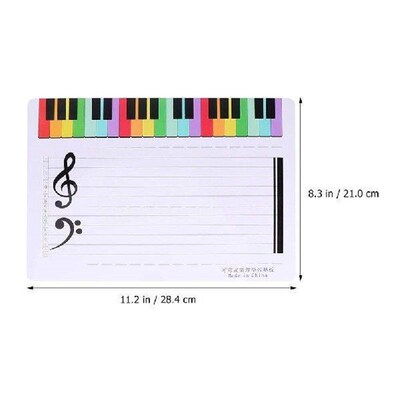 Music Notes Exercise Board White Writable Staff Whiteboard