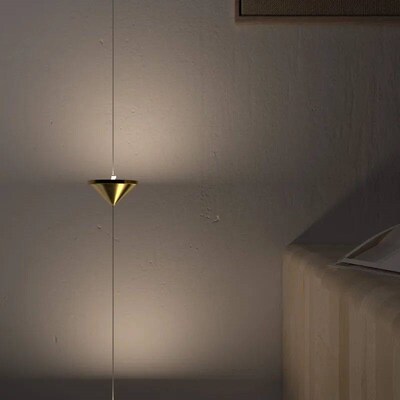 Marble Brass LED Floor Light, 3-Head Flexible Floor Lamp, 30