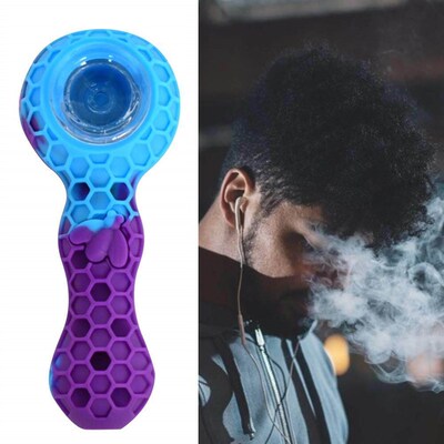 Silicone Tobacco Cigarette Pipe Portable Cigarette