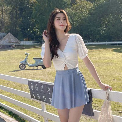 New Swimwear Womens Body-Slimming Fashionable Color-matchin