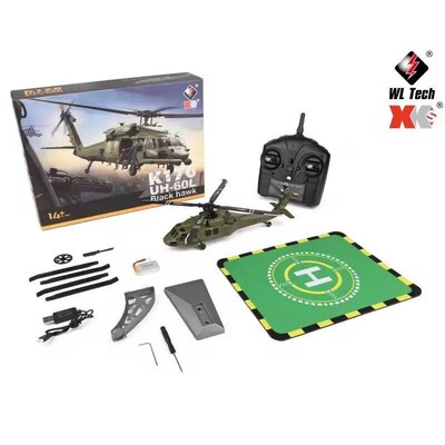 Hot Wltoy K170 Black Hawk Uh60l Remote-Controlled Helicopter