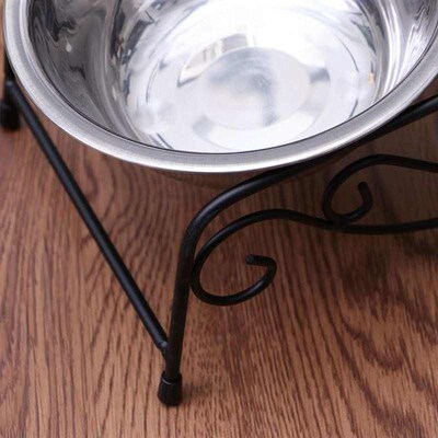 1Pcs Food Bowl Nontoxic Small Portative Metal Stand Durable