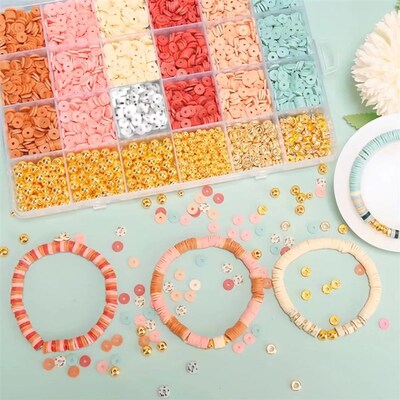 Clay Beads Bracelet Kit Friendship Bracelet Making Kit Golde