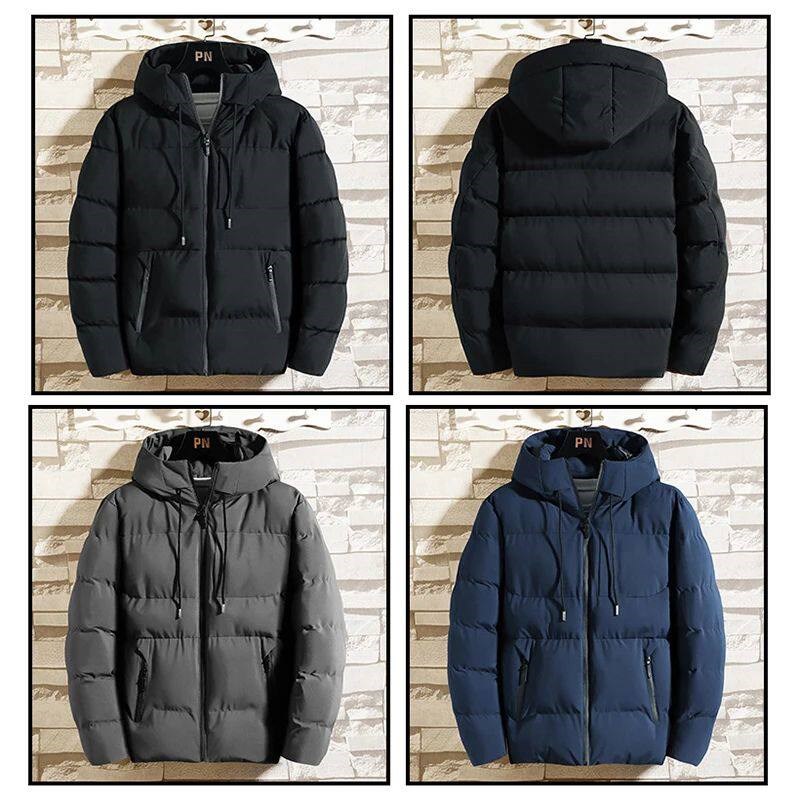 Fashion Parkas Male Thick Autumn Winter Overcoat Cotton Men