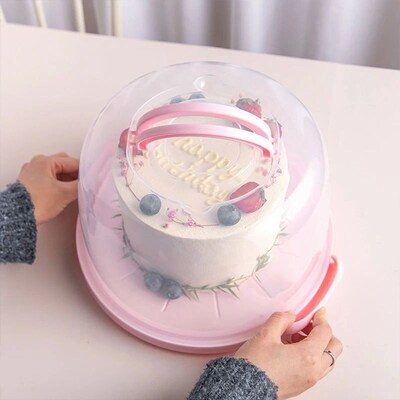 Transparent Portable Cake Box Food Fresh-Keeping Box Refrige