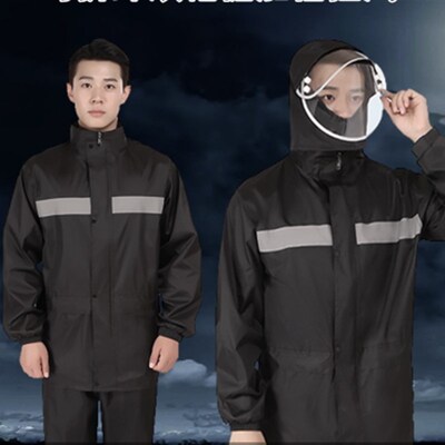Newraincoat electric motorcycle thickening reflectors Rain p
