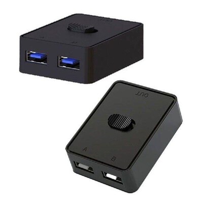 USB3.0 DualPort KVM Switcher Printer Sharing SwitchSelector