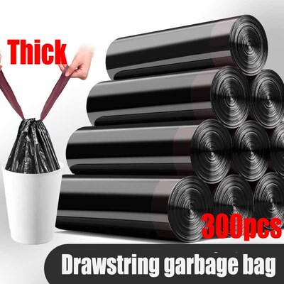 300pcs Drawstring garbage bag kitchen trash bags 45*50cm