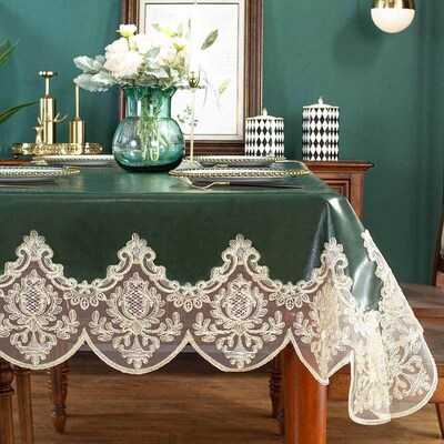 Leather Tablecloth waterproof oil proof wash free rectangula