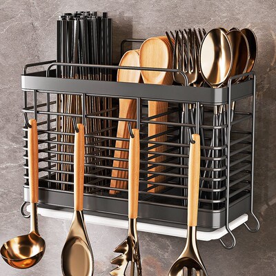 Stainless Steel Chopsticks Rack Exquisite Wall-mounted House