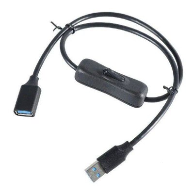 USB Extension Cable Wire with On/Off High Speed Data