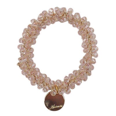 Ladies Pearl Multicolor Beads Hair Tie Elastic Hair Rope Sim