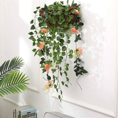 2Pcs Plant Pot Cushion Hanging Coconut Flower Pot Basket