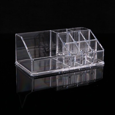 9 Grid Acrylic Makeup Organizer Storage Box Cosmetic Box Lip