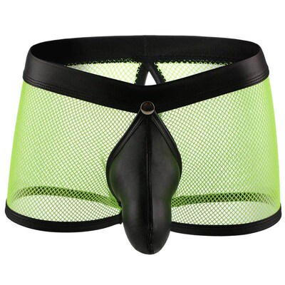 Mens flat underwear with high breathability and low waist