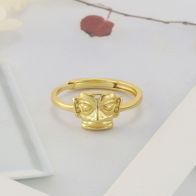Newly Arrived Ethnic Artist Women Ring Human Face Abstract G