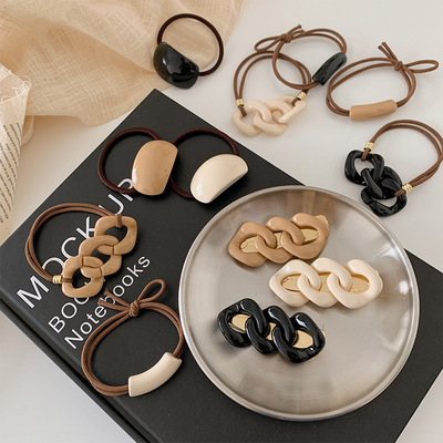 New Korea Women Hair Ropes Temperament Hair Bands Elastic Ru