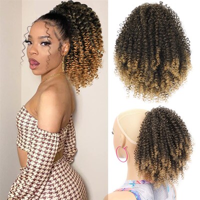 Afro Wig Women Small Curly Fluffy Short Curly Hair Chemical