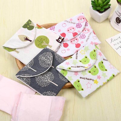 Cute cotton hemp Tampon aunt towel Pads Store Change Note Ca