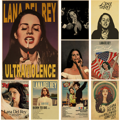 Singer Lana Del Rey Vintage Posters Born To Die Retro Kraft