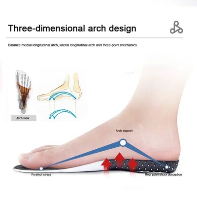 6Pc Orthopedic Inole for Feet Arch Support Plantar Faciiti O