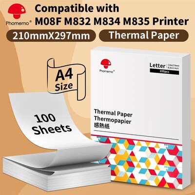 A4 Thermal Printer Paper Letter Paper Quick-dry Continuous P