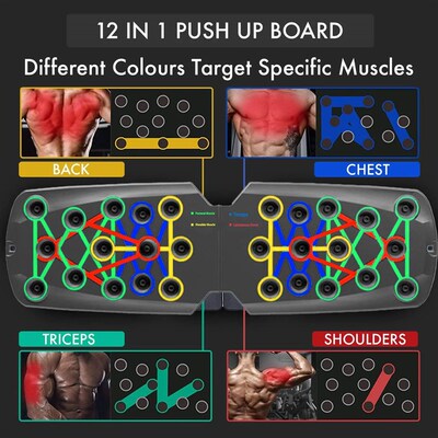 Push-up Board Set Portable Multifunctional Push-up Bar Folda