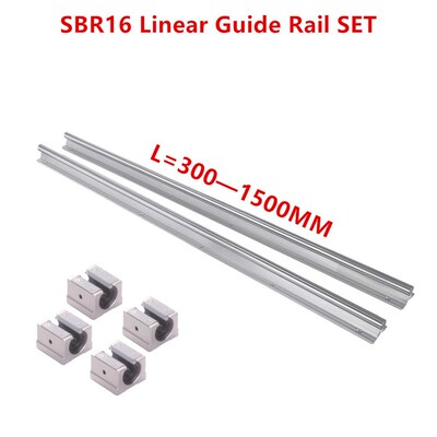 2Pcs SBR16 Linear Rail Guide 300 400 500 600 1000 1200 1500m