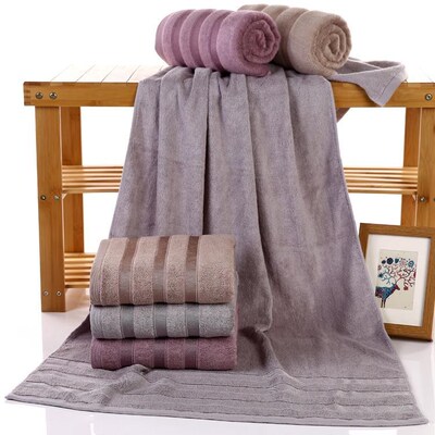 Bamboo Fiber Towel Set Beach Bath Towel Washcloth Furniture
