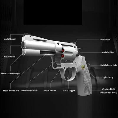 ZP5 Revolver Soft Bullet Gun 357 Simulated Ejection Toy Pist
