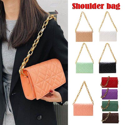 Women Solid Color Simple Soulder Underarm Bags Fasion Geom