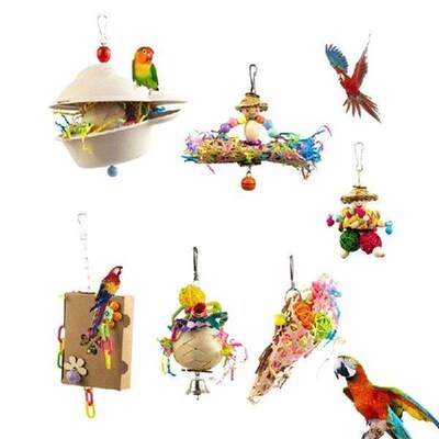 Colorful Hanging Parrot Bird Molar Toy Articles Parrot
