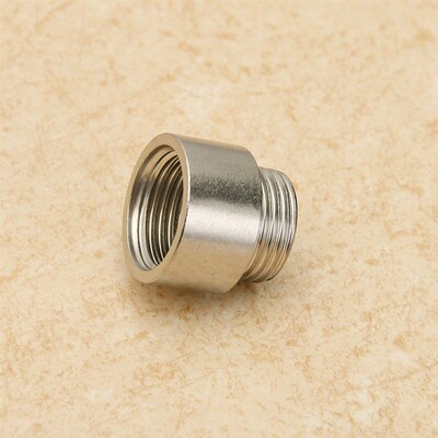 Stainless steel pipe coupler 1/2  Female Male Thread Extensi