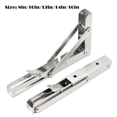 2Pcs Stainless Steel Folding Stand 8in/10in/12in/14in/16in