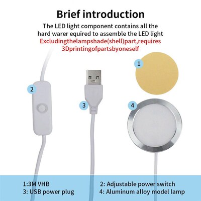 For Bambu Lab Led Lamp Kit 001 Maker Supply Bambulab Light K